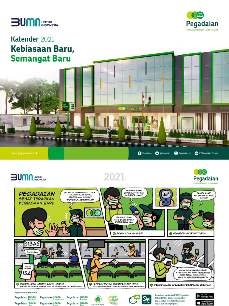 Kalender & Produk Pegadaian 2021 | PDF