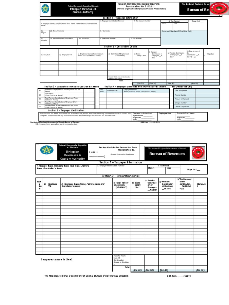 Bureau of Revenues: Ethiopian Revenues & Custom Authority | PDF ...