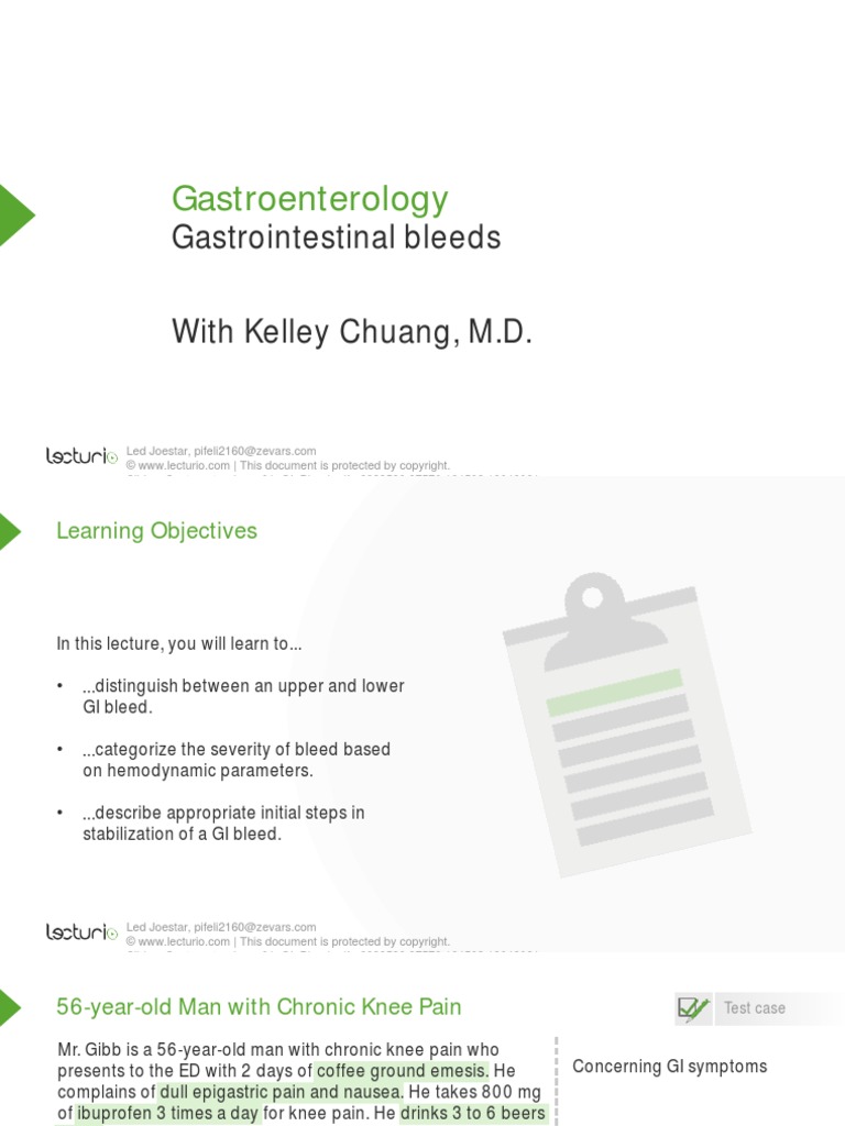 GI Bleeding | PDF | Gastroenterology | Diseases And Disorders