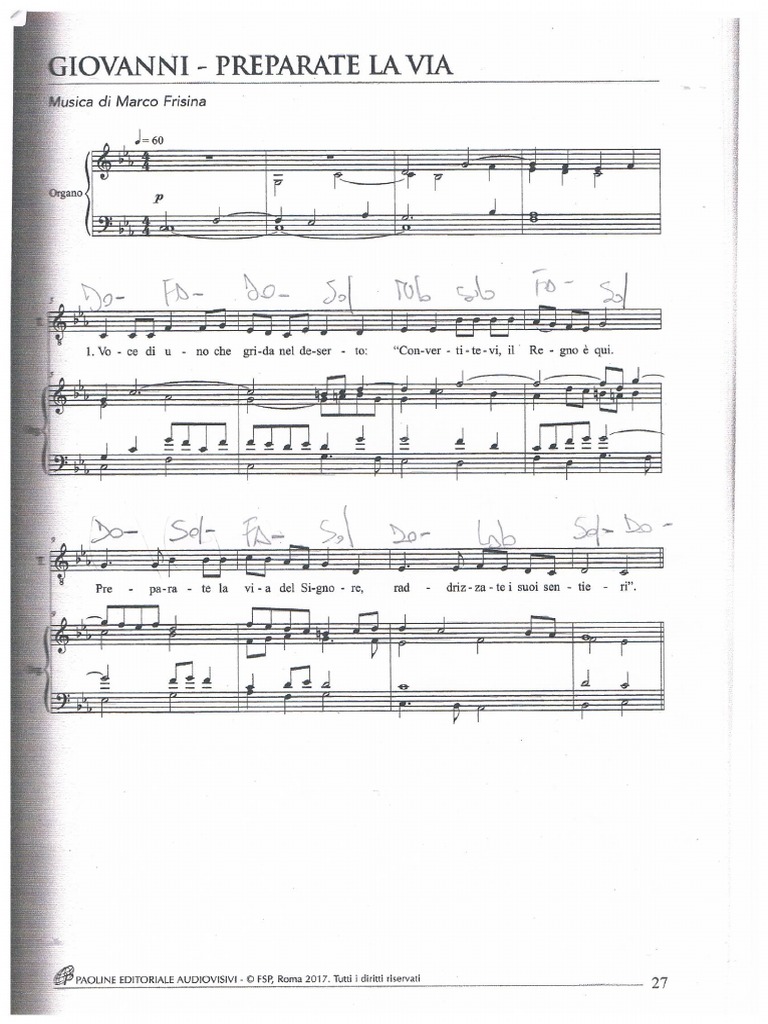 Giovanni Frisina Spartito | PDF