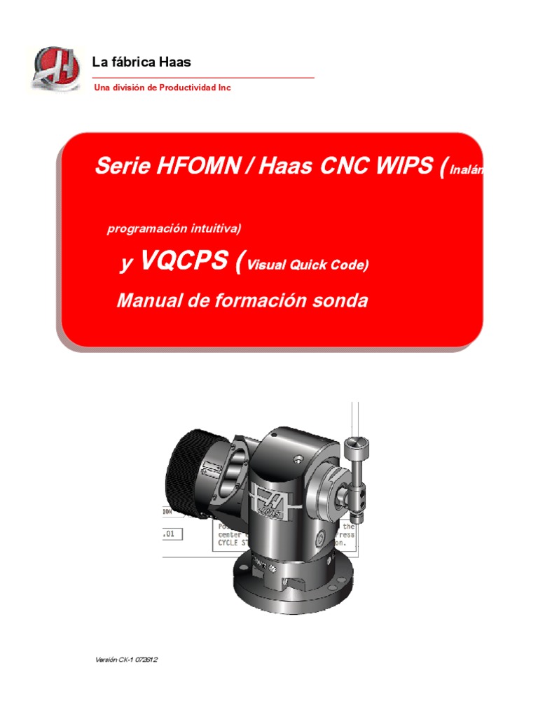 Manual de Sonda Haas WIPS | PDF | Tornillo | Diodo emisor de luz