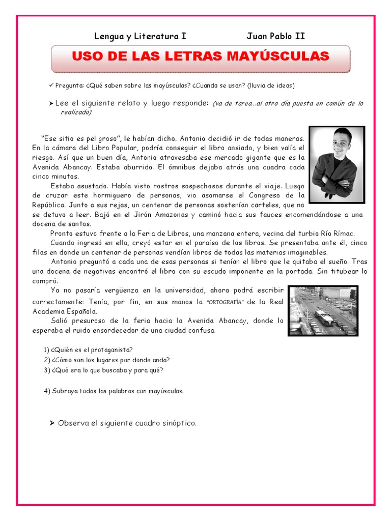 Uso de Mayúsculas y Puntuación | PDF | Minotauro