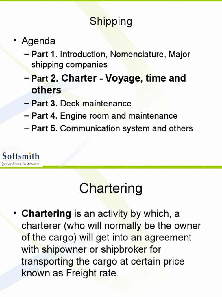 Understanding Ship Charter Types and Costs | PDF | Bill Of Lading | Ships