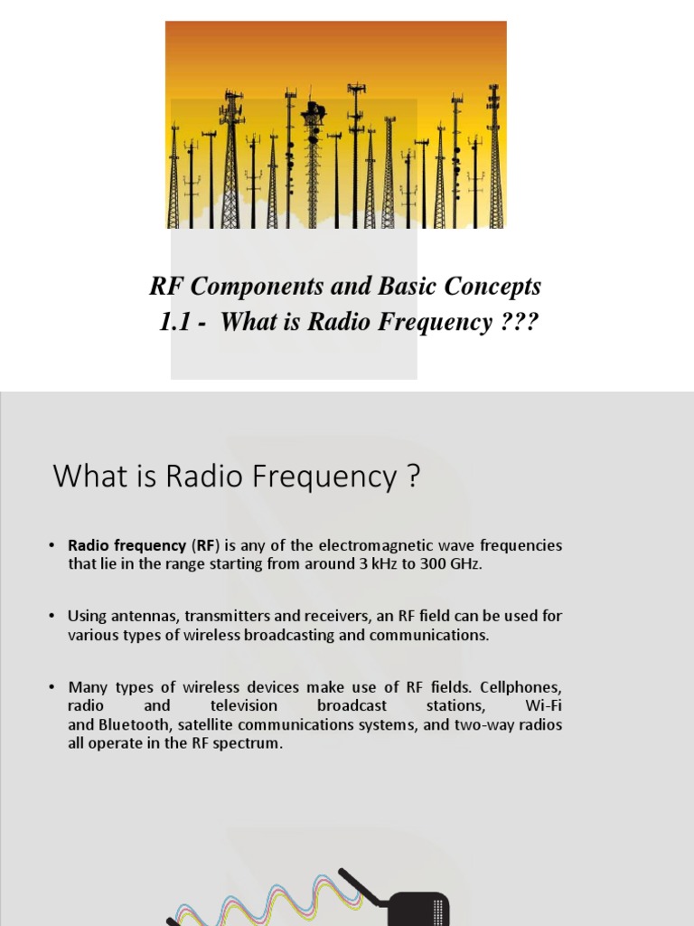 RF Components and Basic Concepts 1.1 - What Is Radio Frequency ??? | PDF