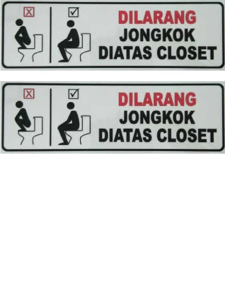 Dilarang Jongkok | PDF