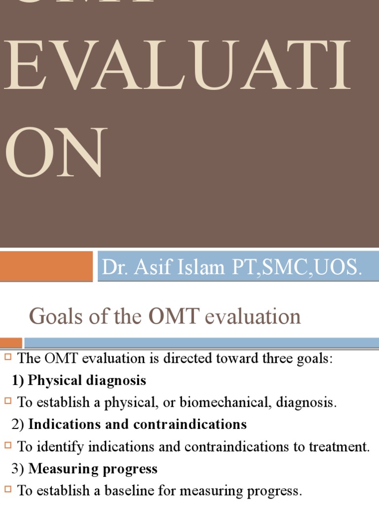 OMT Evaluation 6 | PDF | Physical Examination | Medical Diagnosis