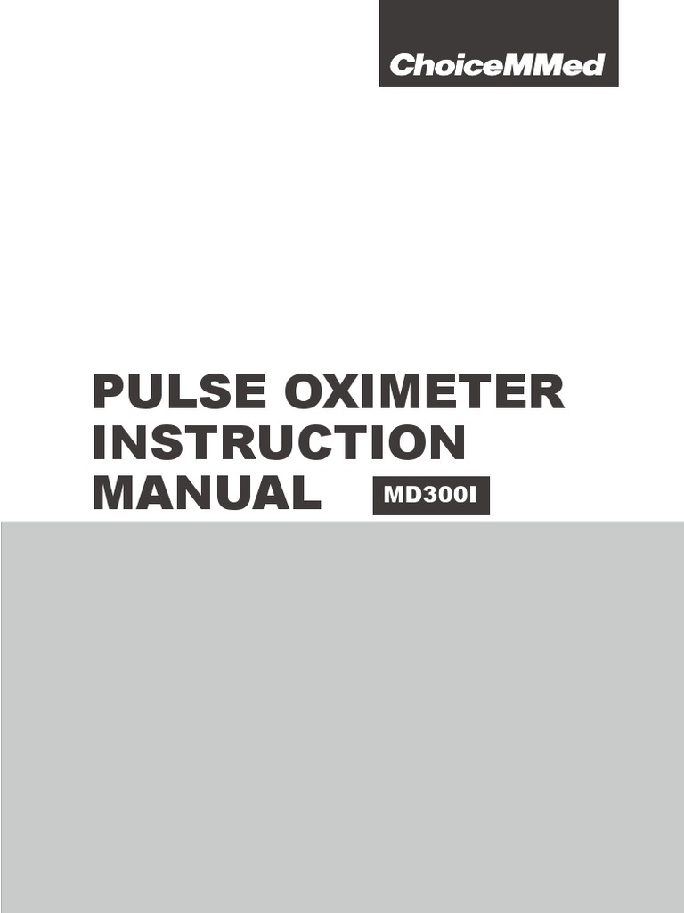 Pulse Oximeter Instruction Manual | Download Free PDF | Electromagnetic ...