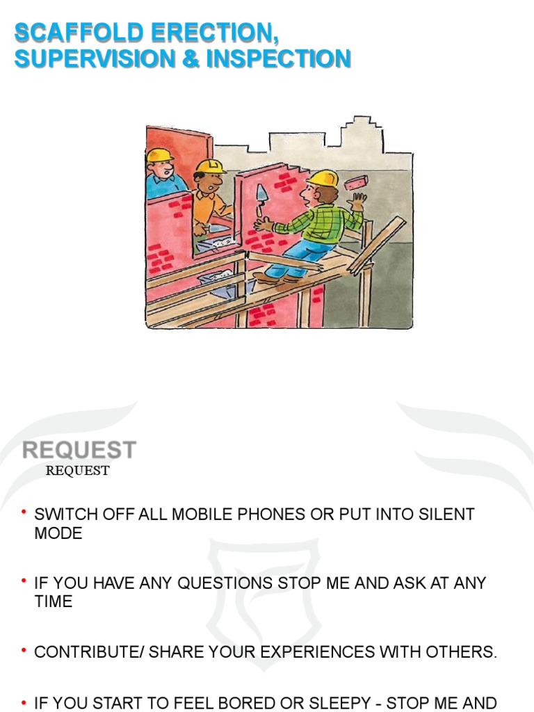 Scaffold Erection, Supervision & Inspection | PDF | Technology ...
