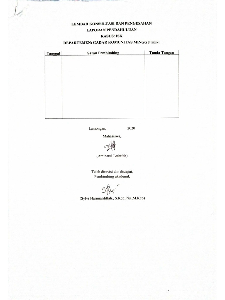 LP +askep ISK | PDF