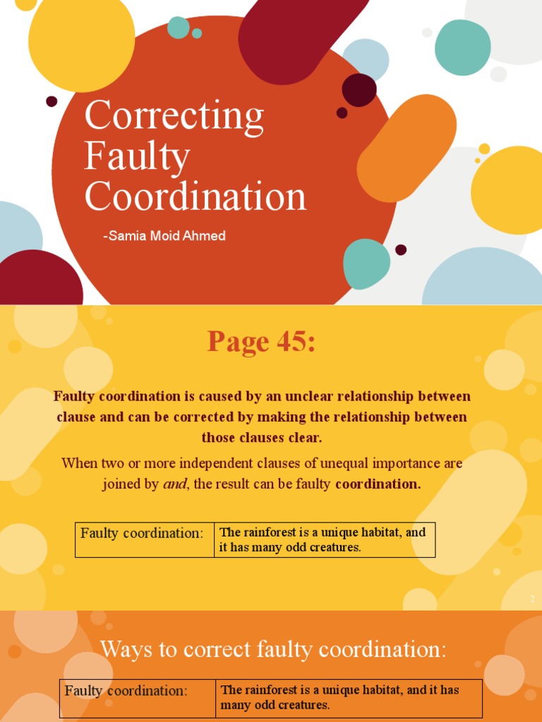 Faulty Coordination | PDF | Sentence (Linguistics) | Clause