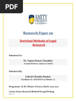 Legal Research-Descriptive Analysis On Doctrinal Methodology | PDF ...