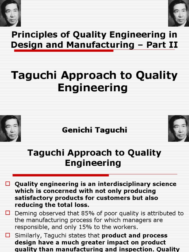 T5.Taguchi Approach To Quality Engineering | PDF | Teaching Mathematics ...