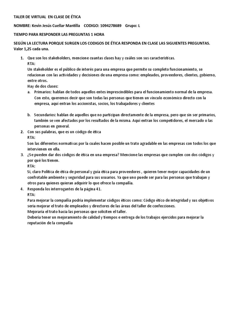 Etica Financiera I | PDF | Crecimiento personal y profesional | Negocios