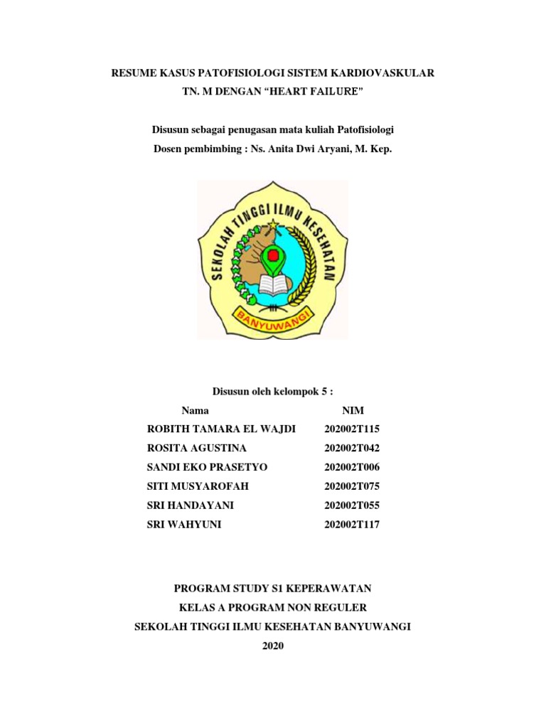 Resume Kasus Patofis Sistem Kardiovaskular | PDF
