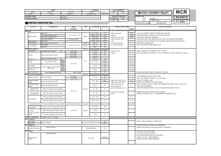 MCR PC300-7 (KLR 301) | PDF | Valve | Machines