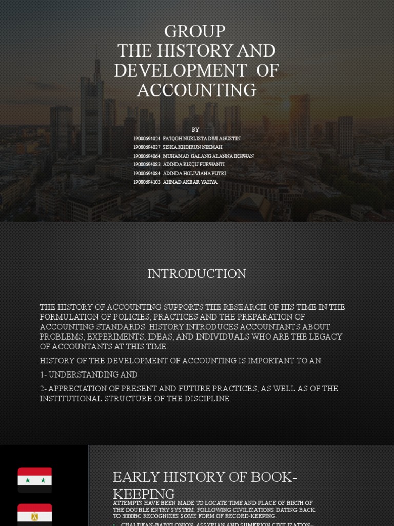 History and Development of Accounting | PDF | Bookkeeping | Accounting