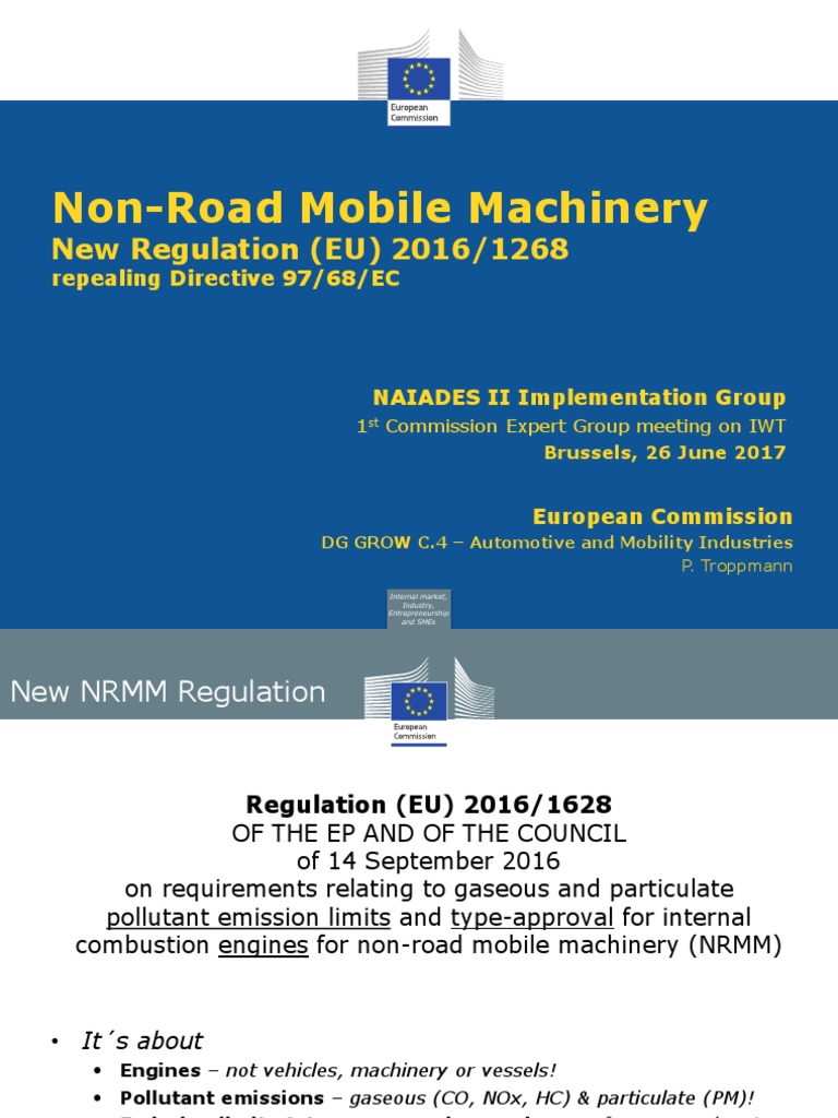NRMM Presentation | PDF | Air Pollution | Nature