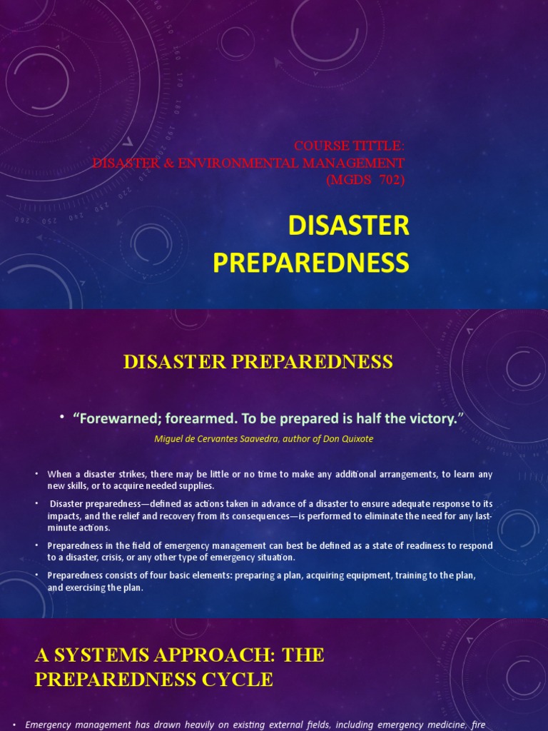 Preparedness: Disaster Management | PDF | Emergency Management | Emergency