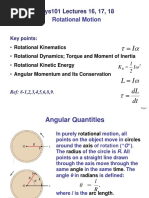 01-Physics (IIT JEE) Rotational Motion Concepts, Formulas, and Applications | PDF | Rotation ...