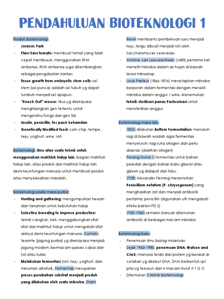 BIOTEKNOLOGI | PDF