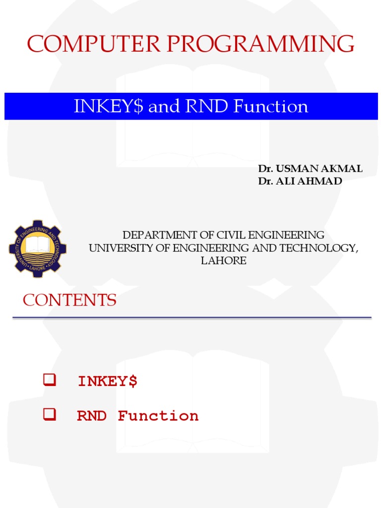 LEC-6A QBasic Commands | PDF | Function (Mathematics) | Control Flow