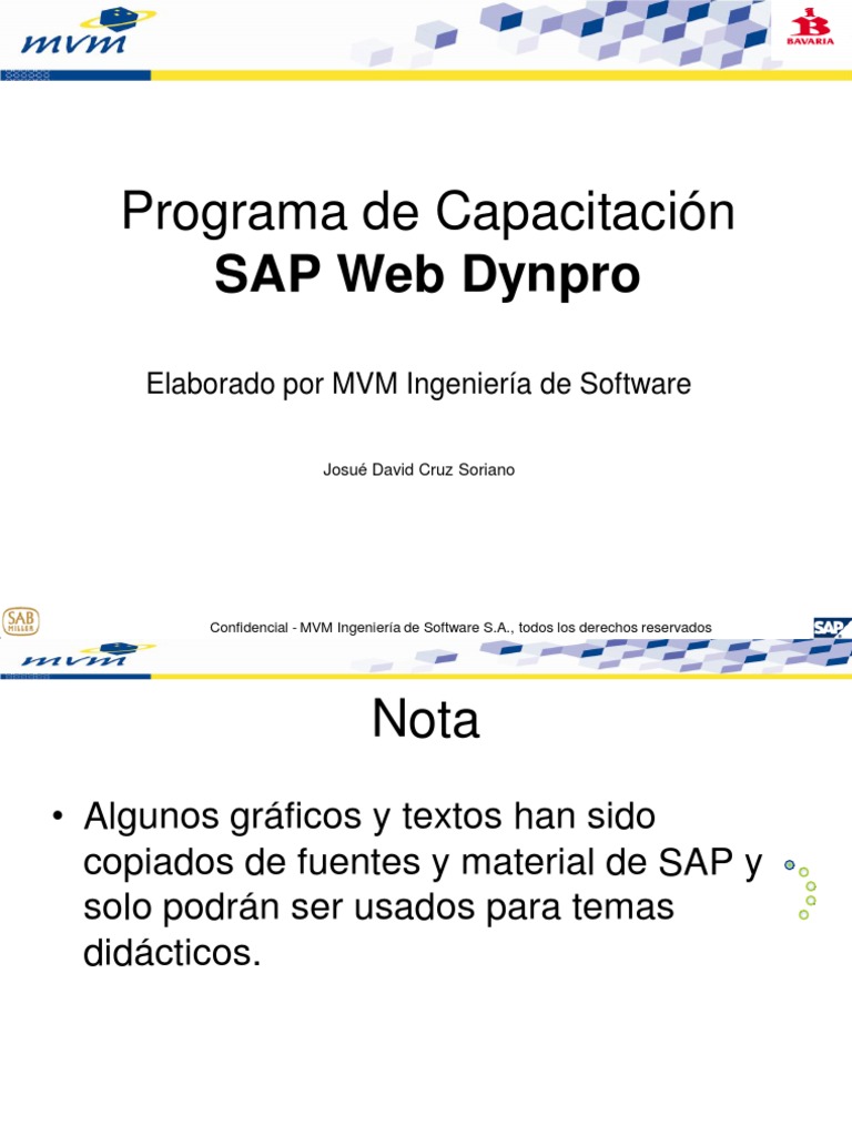 Curso de Web-Dynpro | PDF | Eclipse (software) | Java (lenguaje de programación)