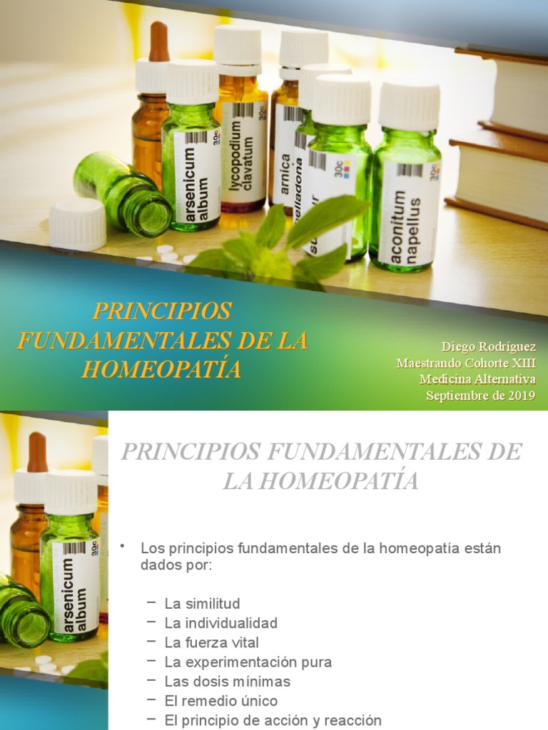 Principios Fundamentales de La Homeopatia | PDF | Homeopatía | Medicamentos con receta