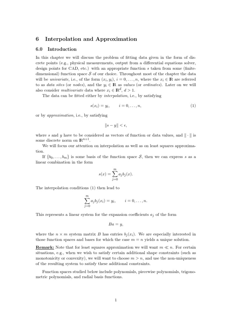 578 ch6 | PDF | Interpolation | Trigonometric Functions