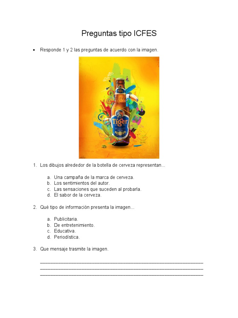 Preguntas Tipo ICFES | PDF
