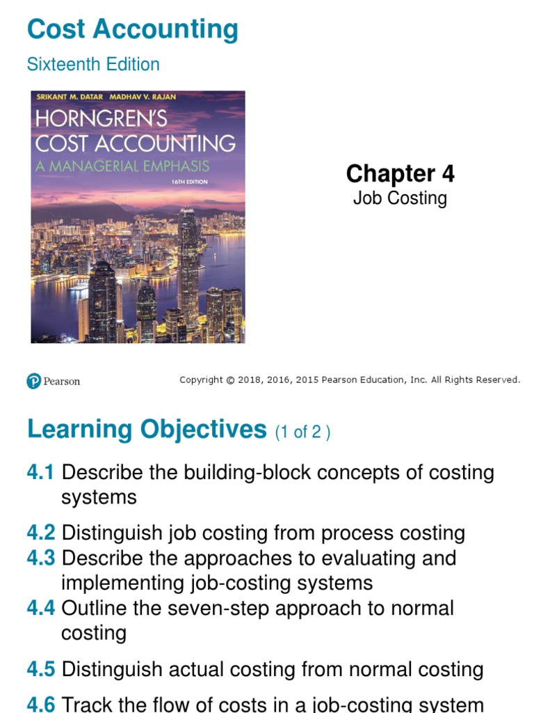 Horngren Ca16 PPT 04 | PDF | Cost Accounting | Cost Of Goods Sold