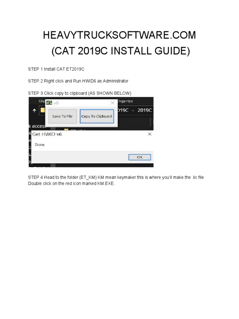 CAT ET 2019C Installation Guide | PDF