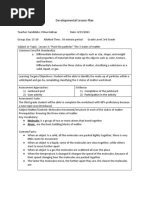 Lesson Plan States of Matter | PDF