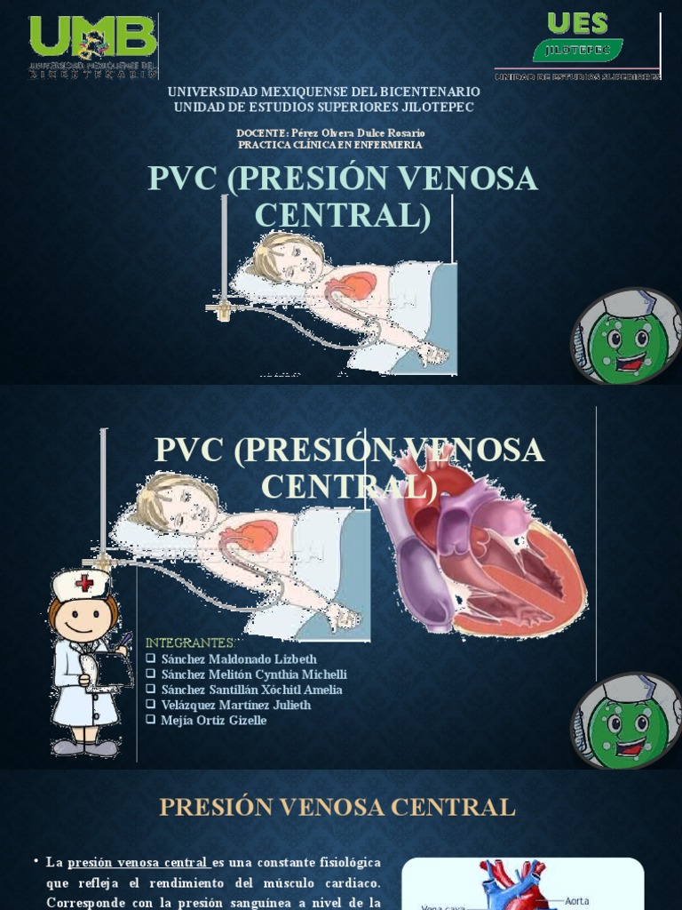 PVC (Presión Venosa Central) | PDF | Vena | Medida de presión