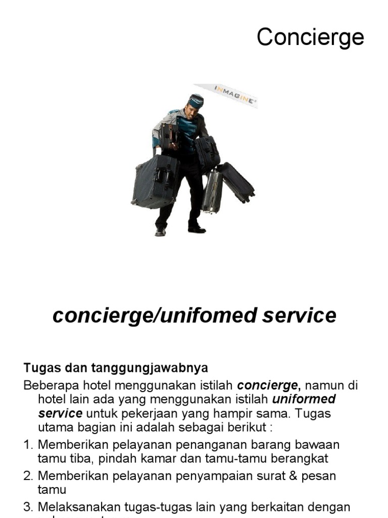 Concierge | PDF