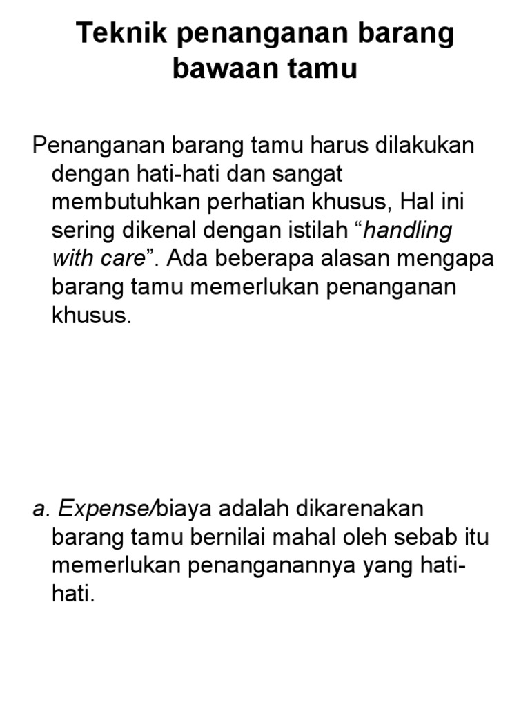 Escorting The Guest | PDF