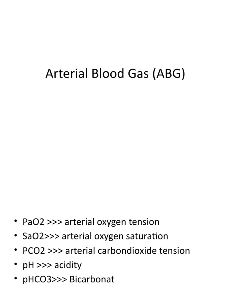 Analisis Gas Darah | PDF