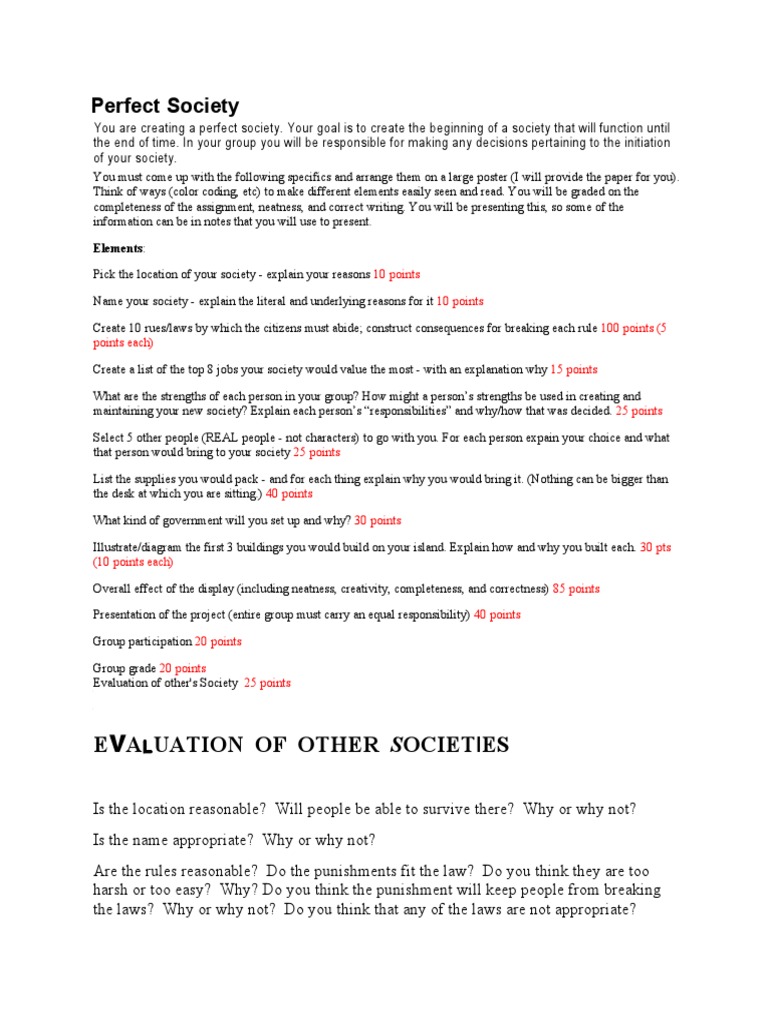 Perfect Society | PDF | Reason | Cognition