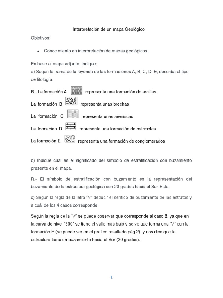 Interpretación de Mapas Geológicos | PDF