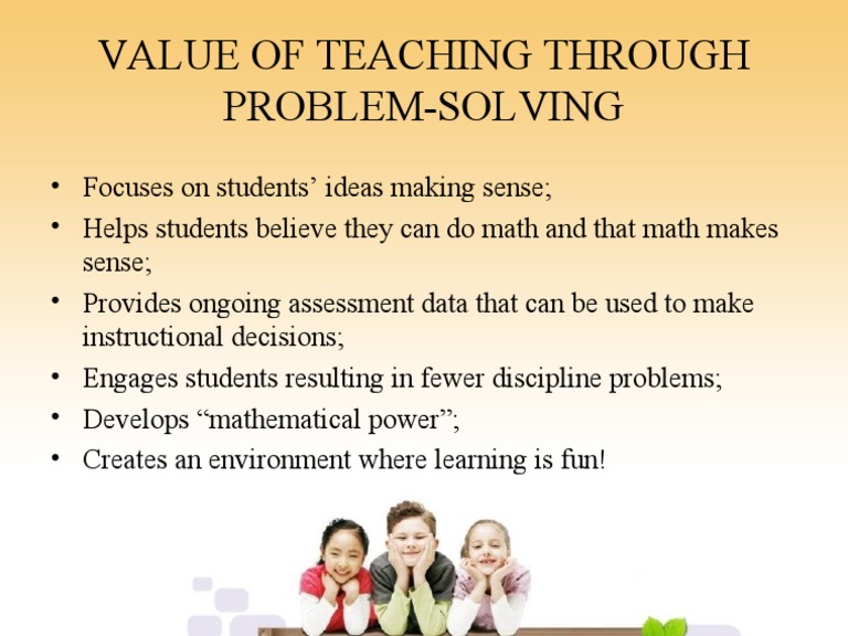 Value of Teaching Through Problem-Solving | PDF