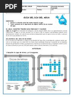 Dia Mundial Del Agua Sopa de Letras | PDF