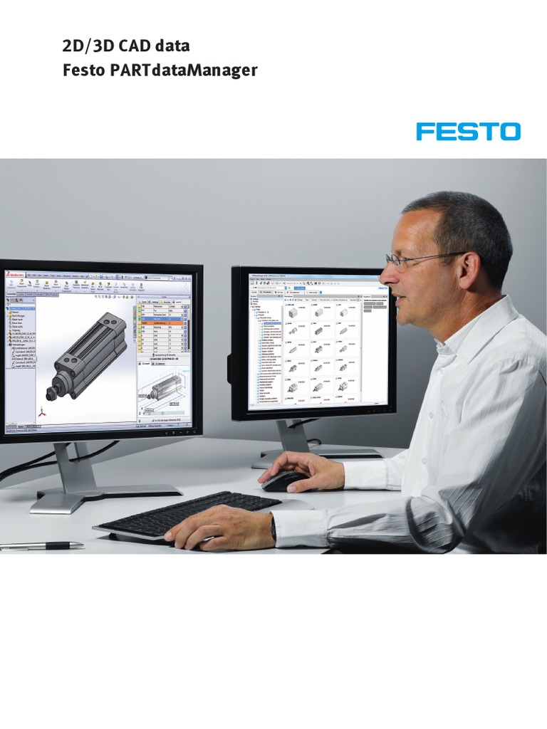 2D/3D Cad Data Festo Partdatamanager | PDF | Computer Aided Design | Auto Cad