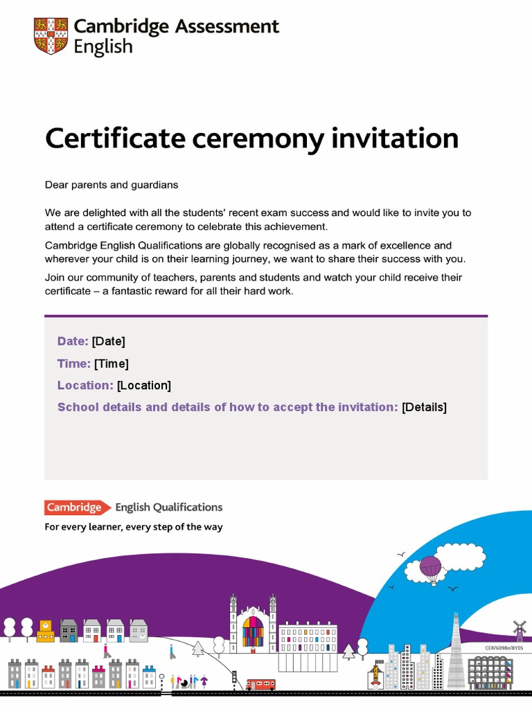 Certificate Ceremony Invitation To Parents | PDF