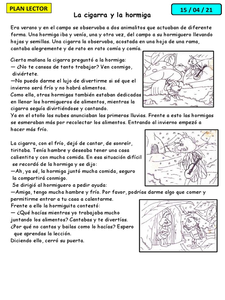 La Cigarra y La Hormiga | PDF