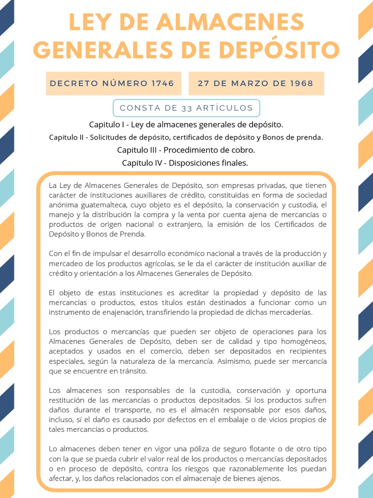 Ley de Almacenes Generales de Depósito | PDF
