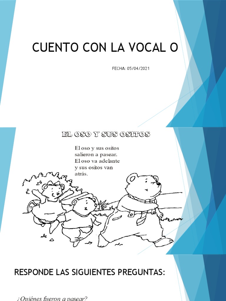 Cuento Con La Vocal o | PDF