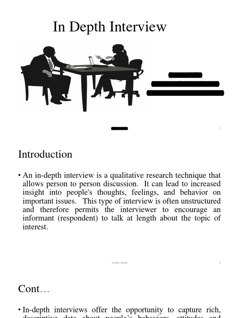 Lecture Slides For Interviews | PDF | Interview | Focus Group