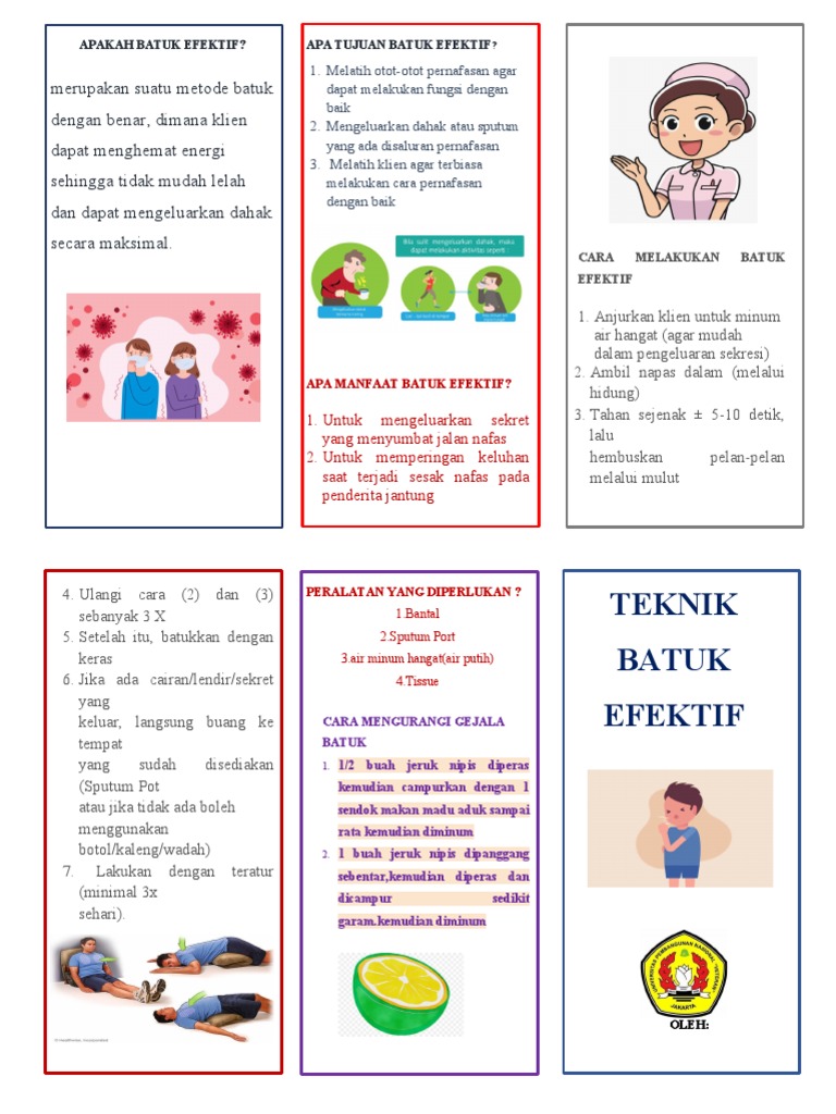 Leaflet Komunitas Batuk Efektif | PDF