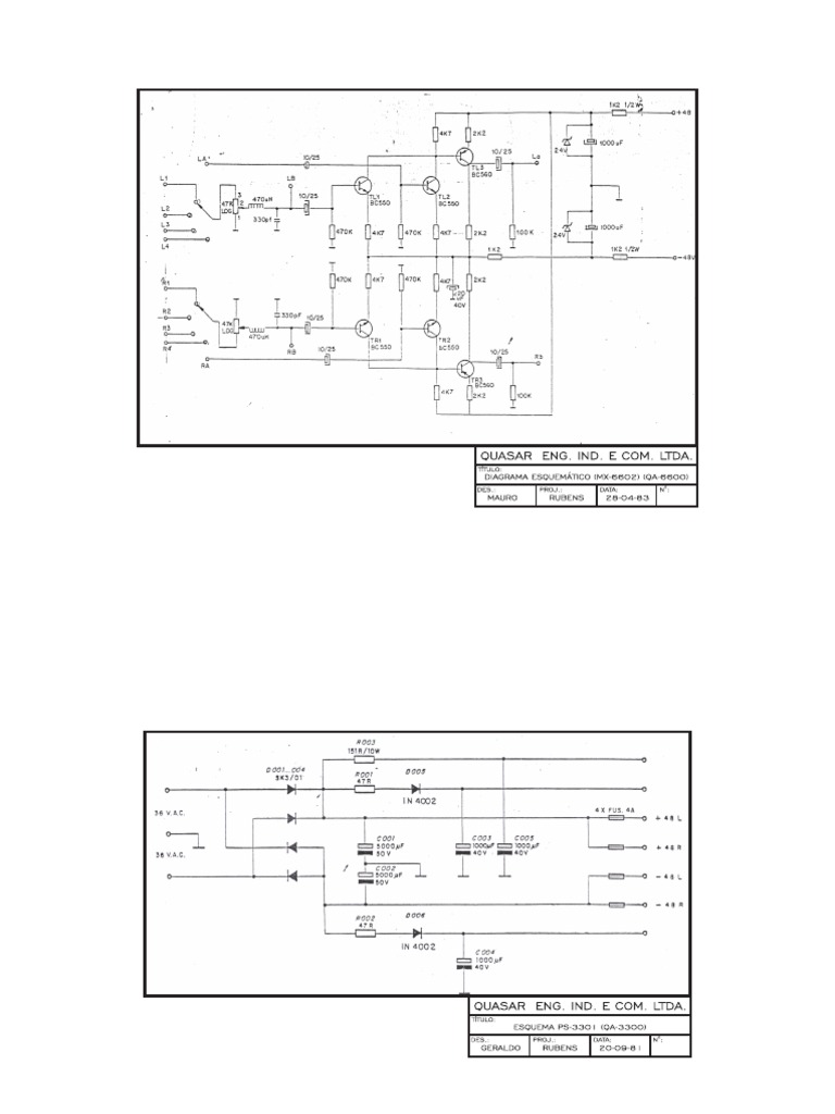 Quasar QA6600 Schematic | PDF