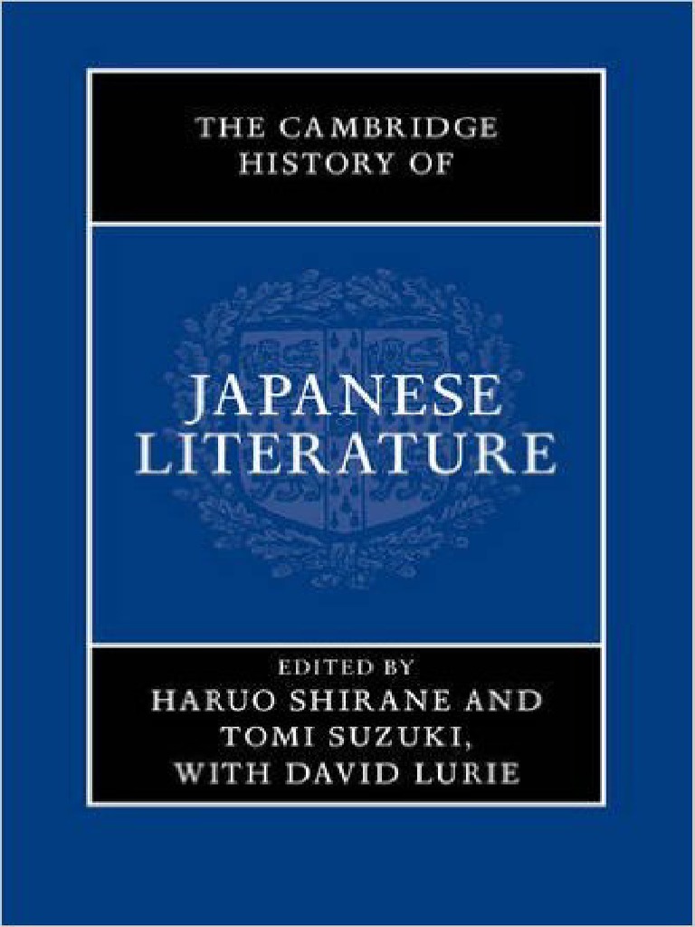 The Cambridge History of Japanese Literature-Cambridge University Press ...