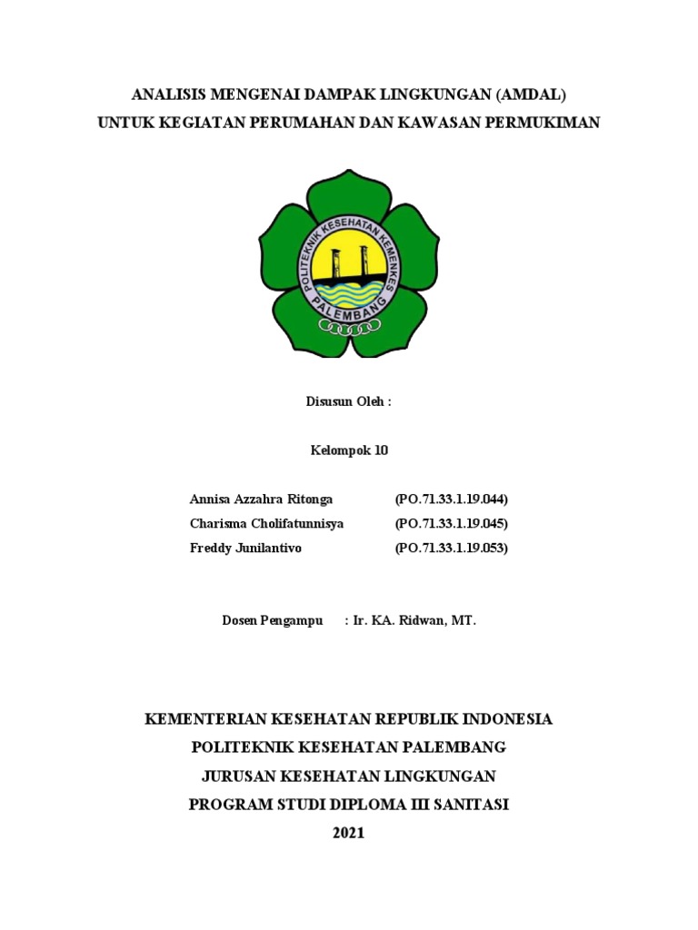 AMDAL Perumahan Dan Permukiman | PDF | Bisnis | Sains & Matematika